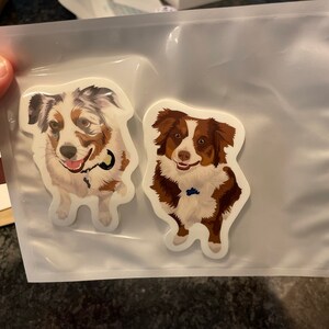 Personalized Dog Stickers Hand Drawn Custom Pet Sticker - Etsy