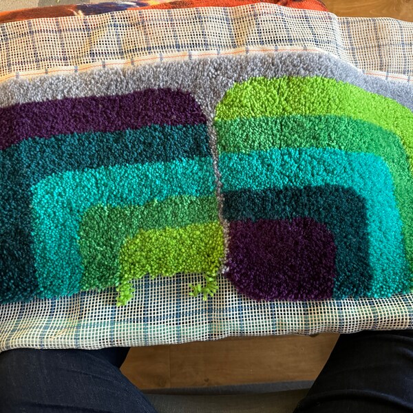 70s Style "brandy" Latch Hook Rug DIGITAL DOWNLOAD Pattern - Etsy