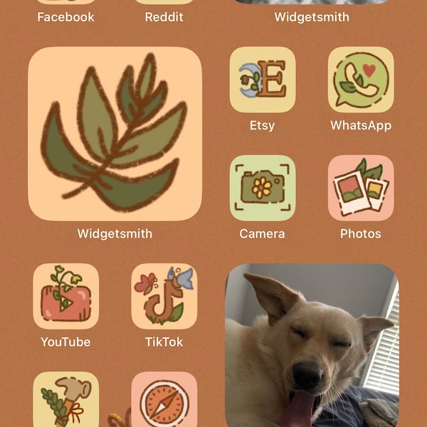 ORIGINAL Cottagecore / Fall Aesthetic App Icons | Hand Drawn | Ios and ...