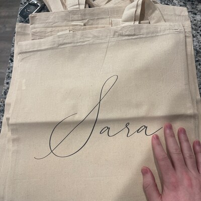 Personalized Script Tote Bag Wedding Welcome Bag Bachelorette Party ...