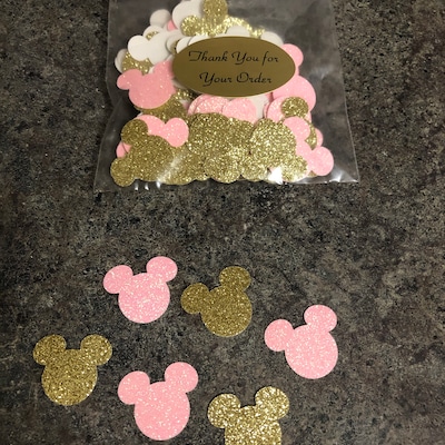 Minnie Mouse Confetti,pink and Gold Minnie Mouse Confetti,minnie Mouse ...