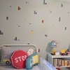 Colorful City Decals, Cute Town Decals, Nursery Decals, Modern Wall ...