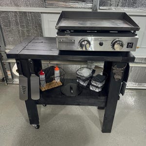 Easy DIY Grill Side Table Woodworking Plans - Etsy
