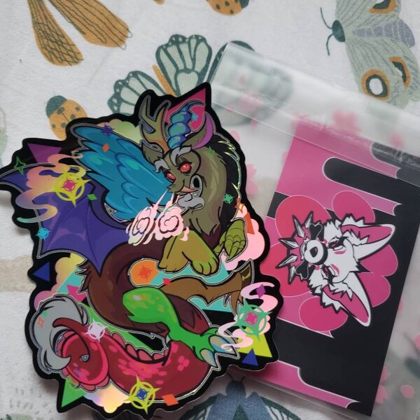 3.5 X 4 Holographic Discord MLP Vinyl Sticker - Etsy