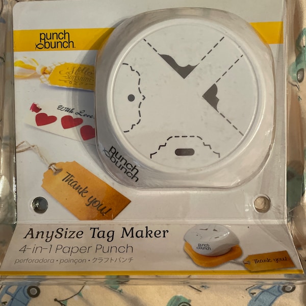 Anysize Elegant Tag Maker Punch - Etsy