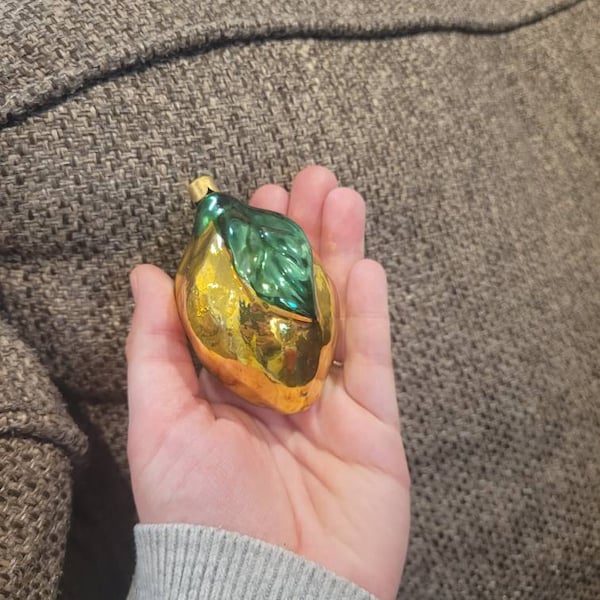 Lemon - Glass Vintage Christmas Tree Ornaments, Retro Silver-mercury ...