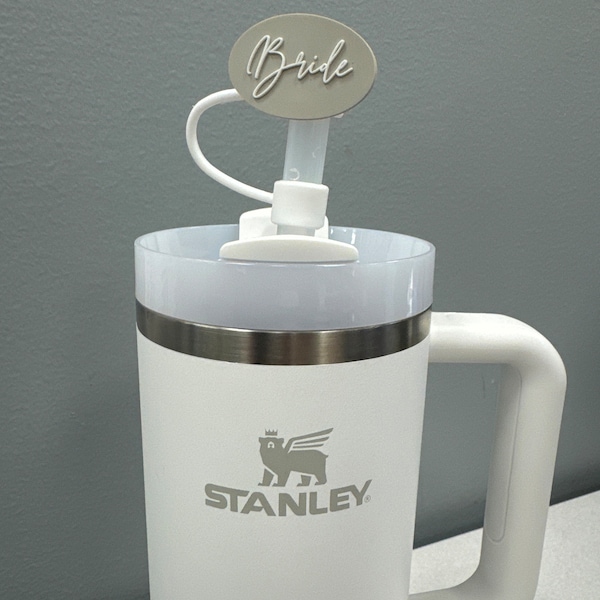 Stanley Quencher Straw Topper, Bride, Bridesmaid, Maid of Honor ...