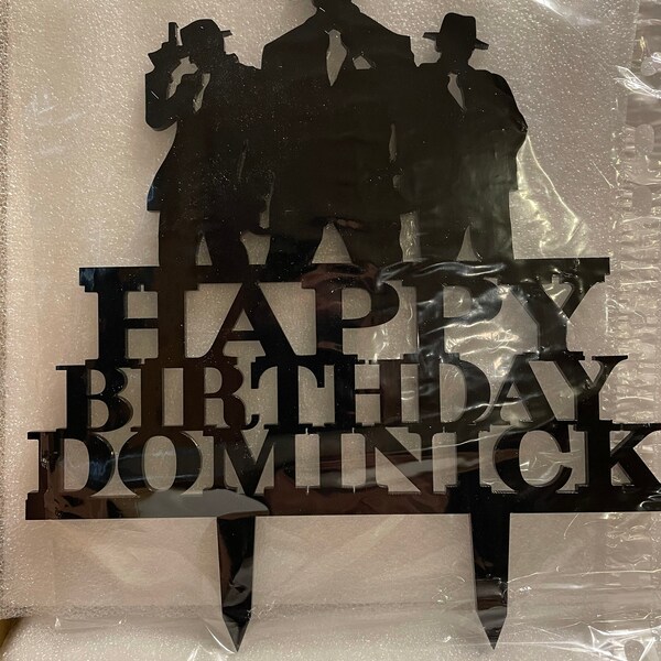 Gangster Cake Topper,gangster Birthday Cake Topper,gangster Party ...
