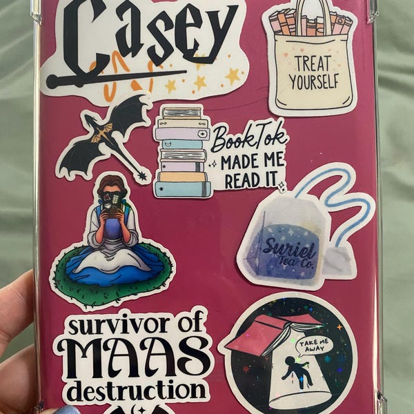 ACOTAR Bookstack Sticker, Kindle Stickers, Tablet Stickers, Phone ...