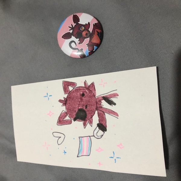 FNAF Pride Button Badges - MORE Flags + Characters! - Etsy