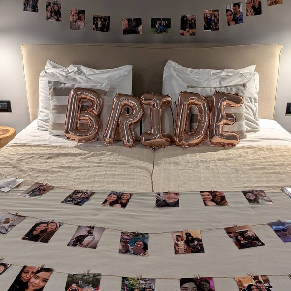 Bride Balloons HEN Party Shaadi Mubarak Foil Banner Self-inflating ...