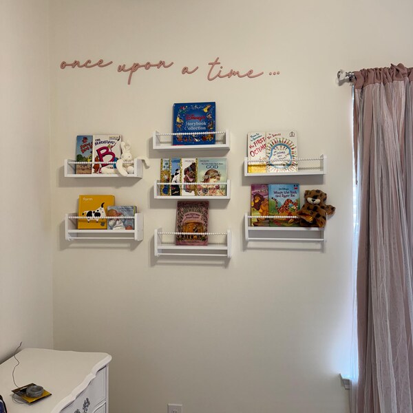 Once Upon a Time Cut Out, Nursery Wall Decor, Reading Wall, Fairytale ...