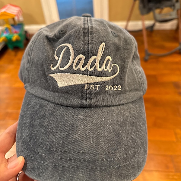 Dad Hat, Dad Est Hat, Fathers Day Hat, Dad Hat Embroidered, Fathers Day ...
