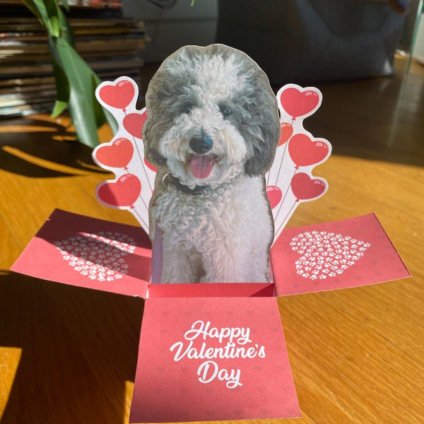 Father's Day Pet Pop-up Card Dog Card, Photo Card, Greeting Card ...