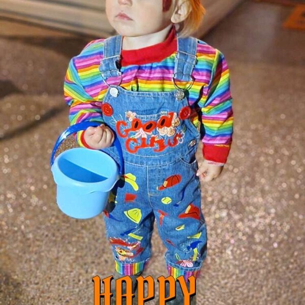 Baby Newborn 0-3 Months. Chucky Good Guy Halloween Dress up Costume. - Etsy