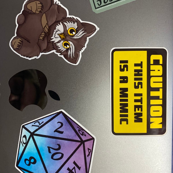 Neon 80's D&D Themed 9-piece Sticker Set | Geek Gift | Gamer | DND ...