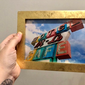 Outpost Motel Sign Print Neon Sign Art Western Decor Retro | Etsy