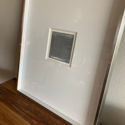 Small Red Colors Painting for Home Gallery Wall, Original Framed ...