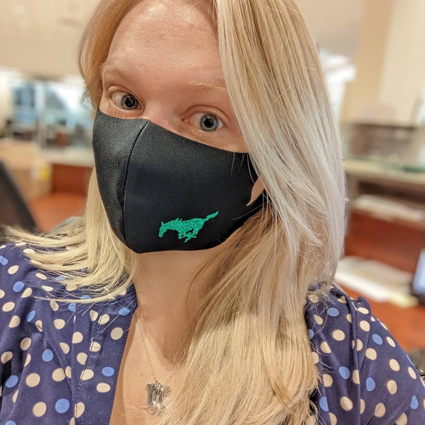 Mustang Face Mask | Mustang | Pony | Customized - Etsy