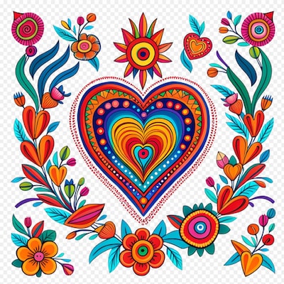 38 Aztec Mexican Flower Pngs Mexican Flowers Clip Art Mexican Florals ...
