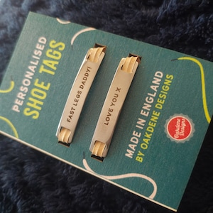 Personalised Metal Shoe Tags - Etsy