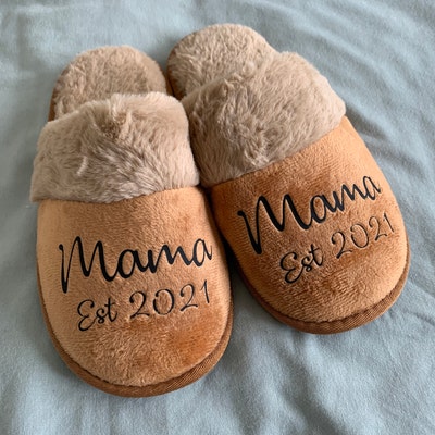 Personalised Slippers Ideal for Gifting NEW COLOURS ADDED - Etsy UK