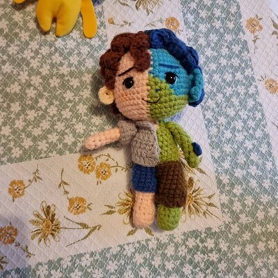 Crochet Luca Doll, Luca Paguro Doll, Amigurumi Luca, Luca Plush ...
