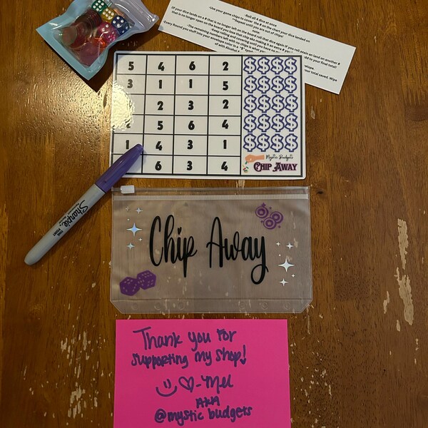 Chip Away Savings Challenge - Etsy