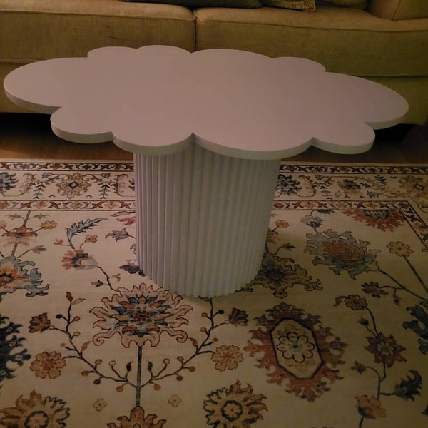 Coffee Table | Funky Table | Fluted Legs Table | Cloud-shaped Table ...