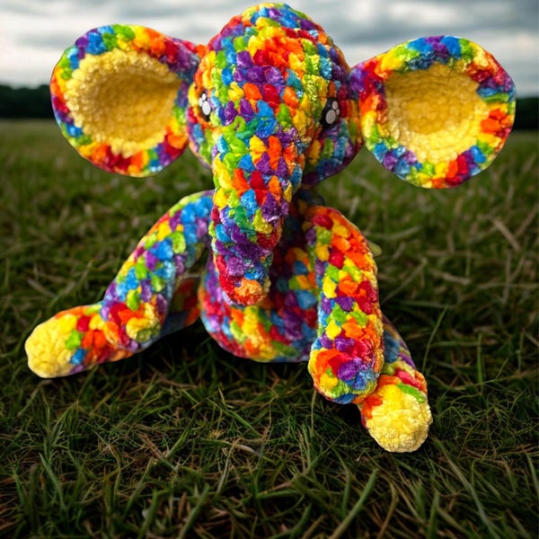 Crochet PATTERN Elephant, Amigurumi Tutorial PDF in English, Amigurumi ...