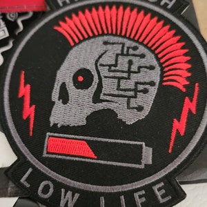 High Tech Low Life Patch - Etsy
