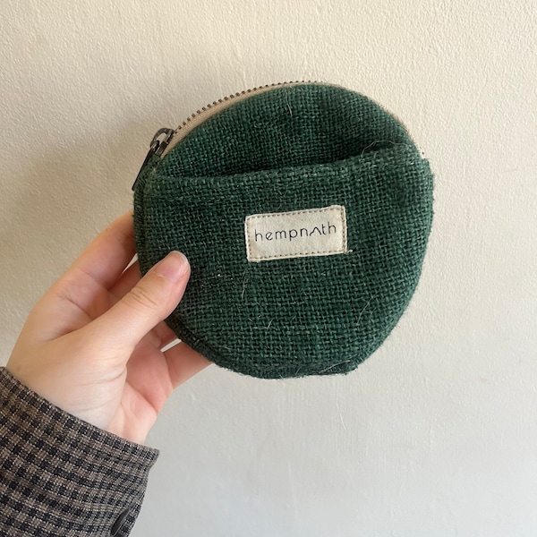 Eco-friendly Hemp Coin Purse: Handmade Vegan Mini Wallet - Etsy