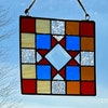 PATTERN • Geometric Quilted Square Stained Glass Pattern (works With ...