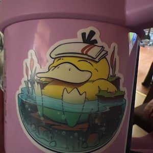 Pokémon - Psyduck - Die-cut Vinyl Sticker - Etsy
