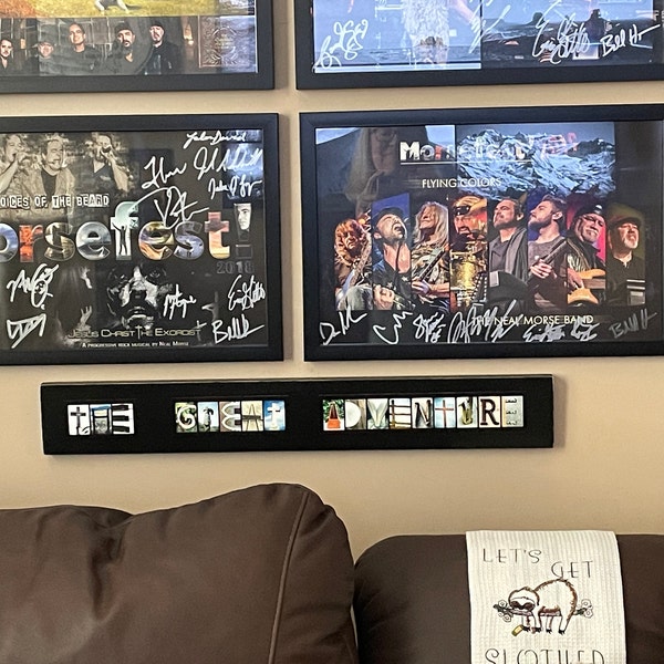 Custom Last Name Sign, Photo Letters Art, Personalized Home Decor, Last ...