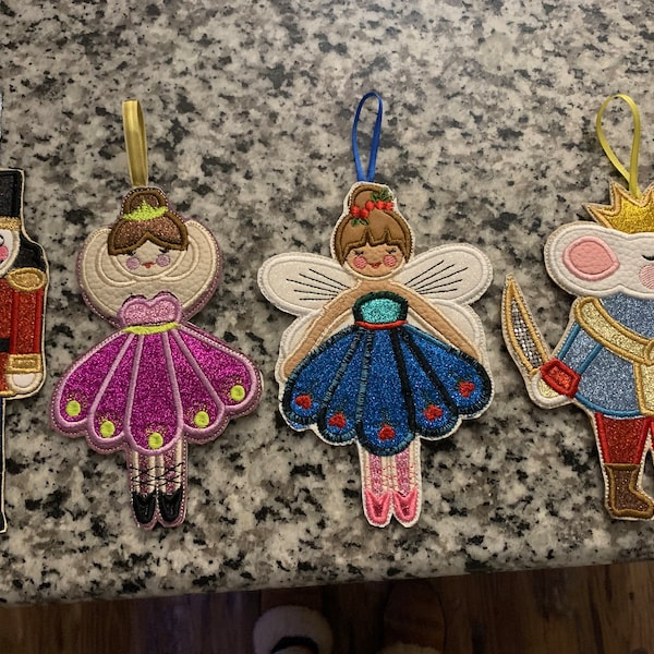 The Nutcracker Tree Ornaments ITH Machine Embroidery Design, Embroidery ...