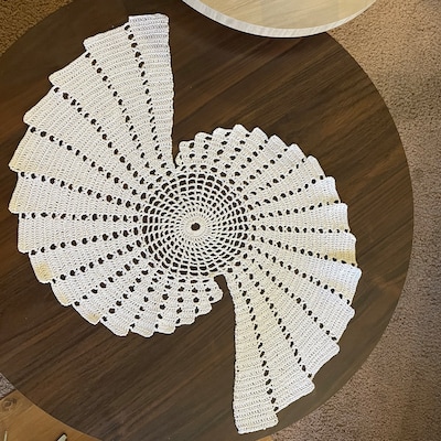 Crochet Shell Table Runner Written PDF Pattern - Etsy