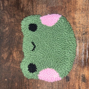 Punch Needle Mug Rug, Handmade Coaster, Housewarming Gift, Handmade Mug ...