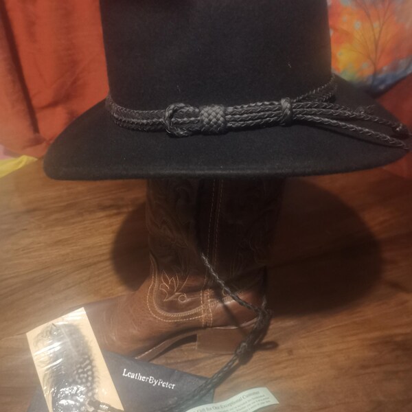 Leather Cowboy Hat Band, Handmade Western Hat Bands - Etsy