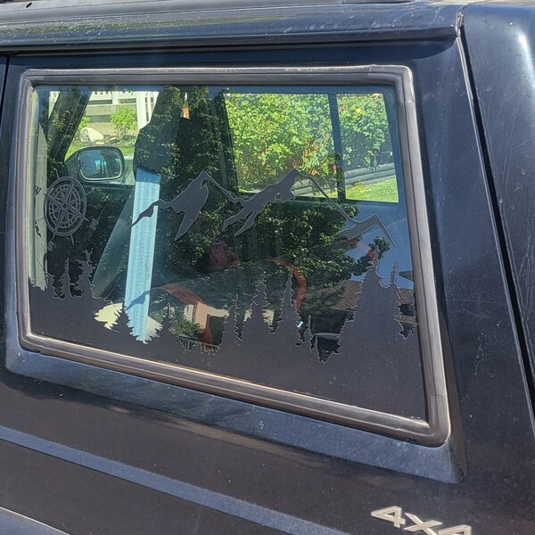 Jeep XJ Cherokee Rear Window Decal (set of 2) (driver and Passenger ...