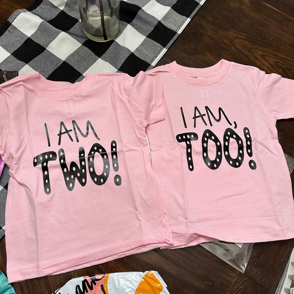2nd Birthday Shirts | Twins Birthday Shirts | Second Birthday ...