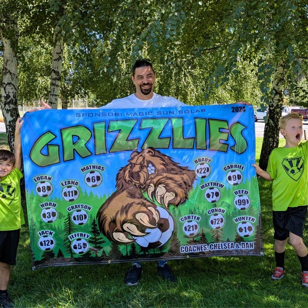 PVC Banner Stand for Soccer Team Banner - Etsy