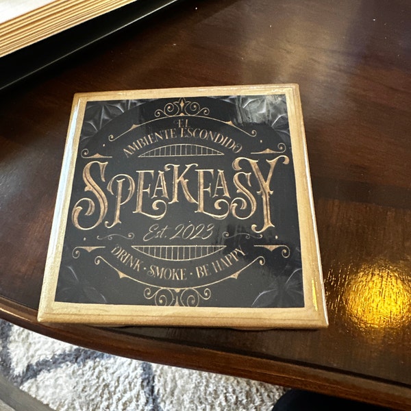 COASTERS! Prohibition Newspaper Headline Coasters With Gold Trim - Etsy