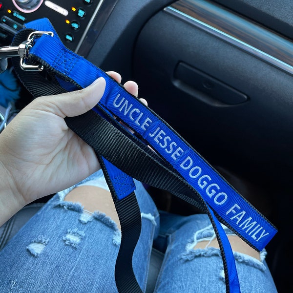 Custom Personalized Embroidered Dog Leash - Etsy