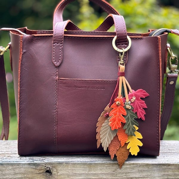 Tassel Keychain Purse Charm for Handbag Leather Bag Charm Handbag ...