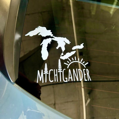 Michigan Go Jump in A Lake Decal, Michigan Sticker, Vinyl Car Decal ...