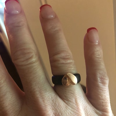 Designed Silicone Wedding Ring for Women. Set of Thin and Stackable ...