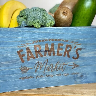 Farmer's Market Sign SVG Cut File for Rustic Home Decor - Etsy