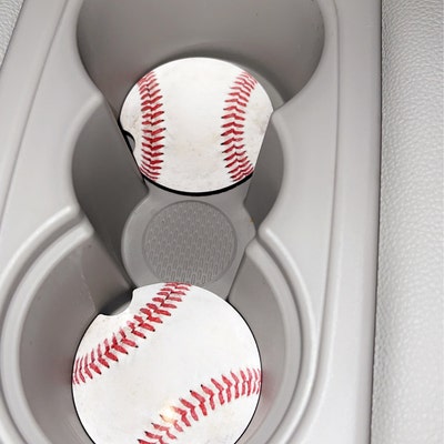 Baseball Car Coasters Set of 2 Car Coasters - Etsy