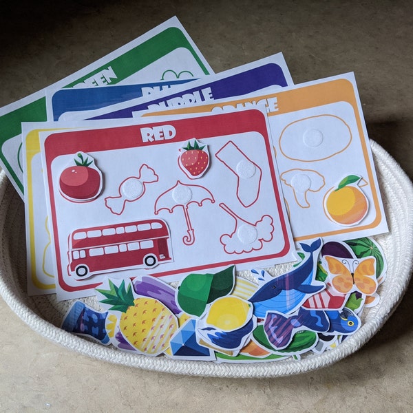 Color Matching Activity, Homeschool Printable, Learning Tools ...